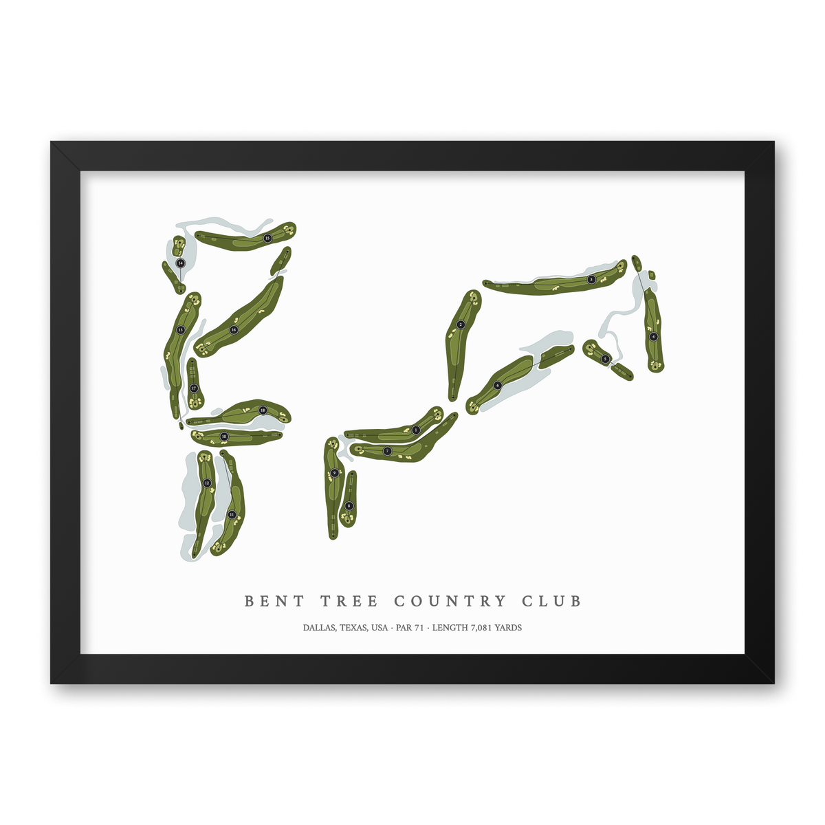 Bent Tree Country Club | Golf Course Map