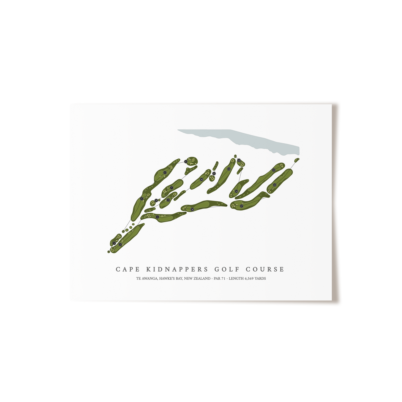 Cape Kidnappers Golf Course | Golf Course Map