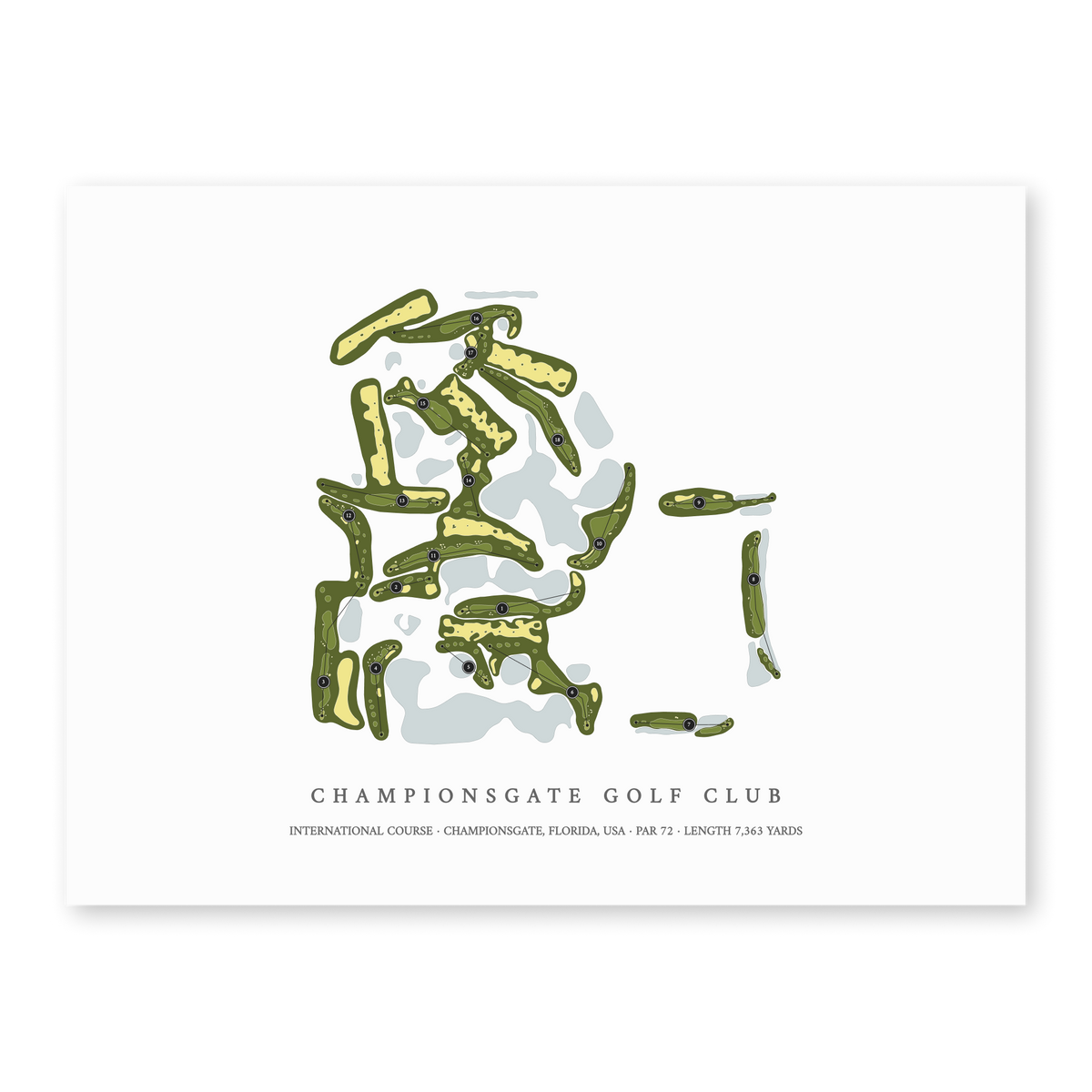 ChampionsGate Golf Club - International Course | Golf Course Map