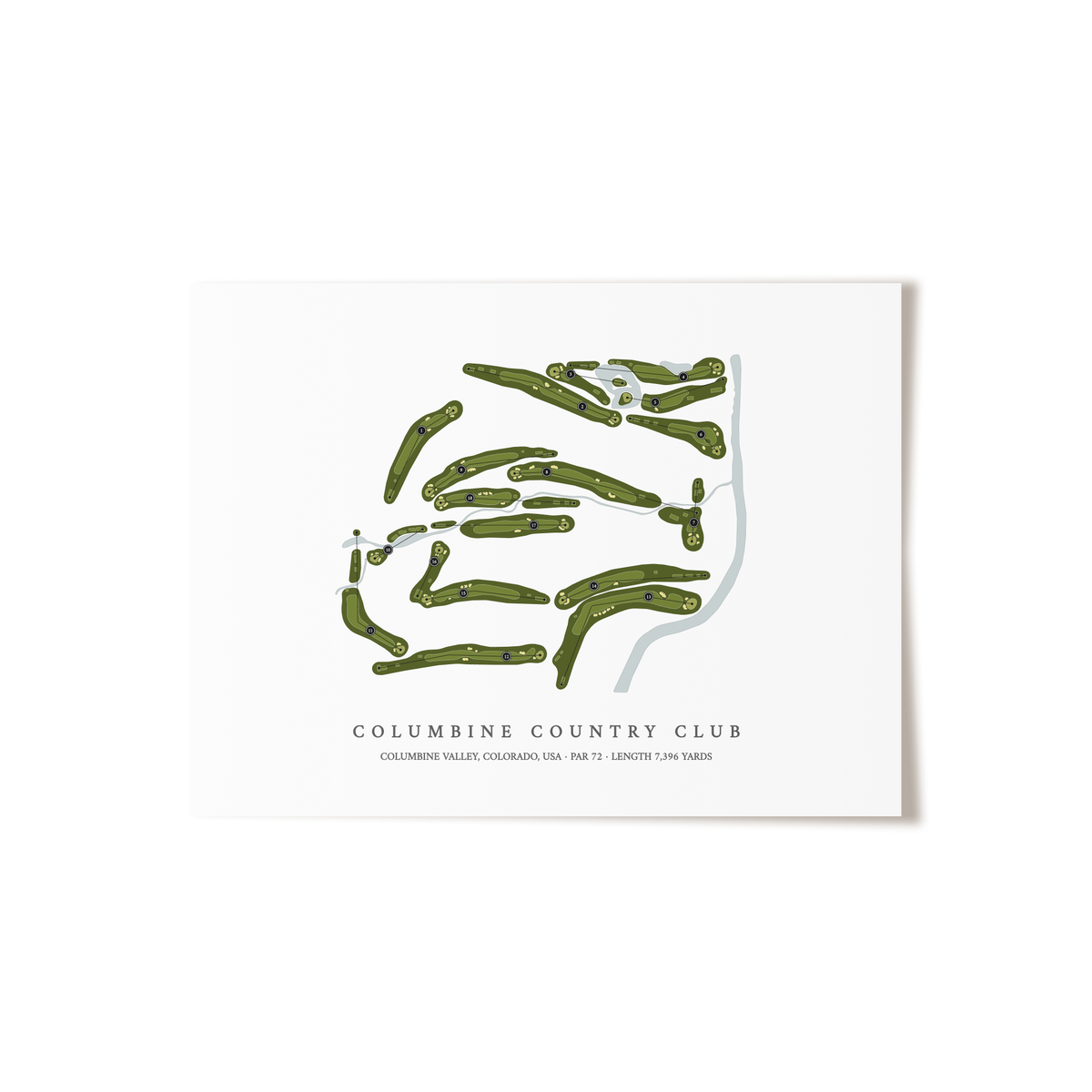 Columbine Country Club | Golf Course Map