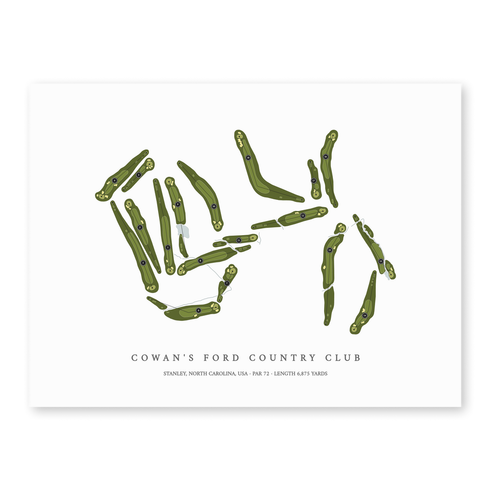 Cowan's Ford Country Club | Golf Course Map