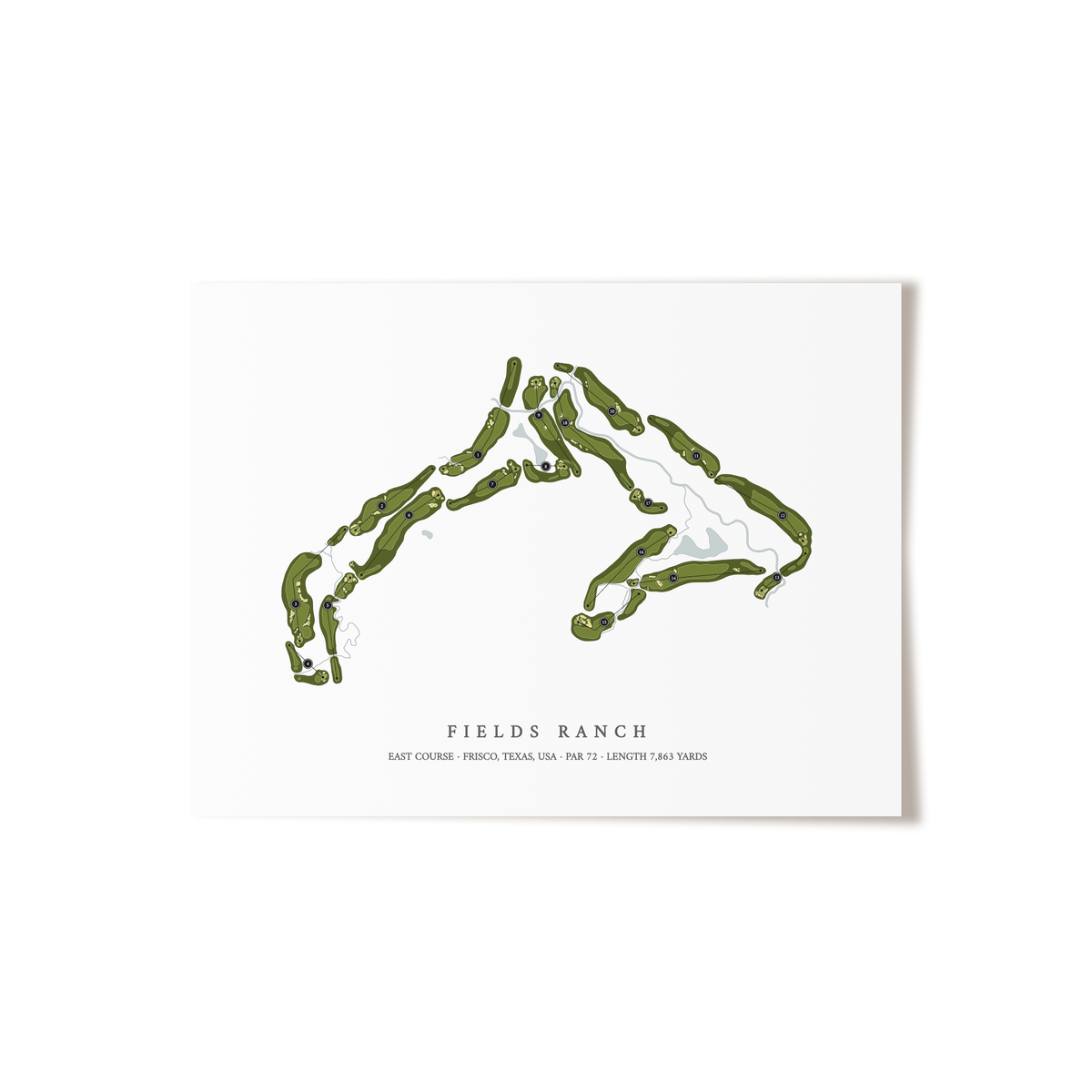 Fields Ranch - East Course | Golf Course Map