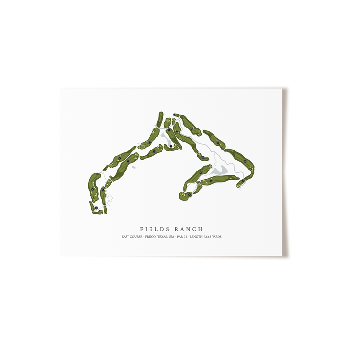 Fields Ranch - East Course | Golf Course Map