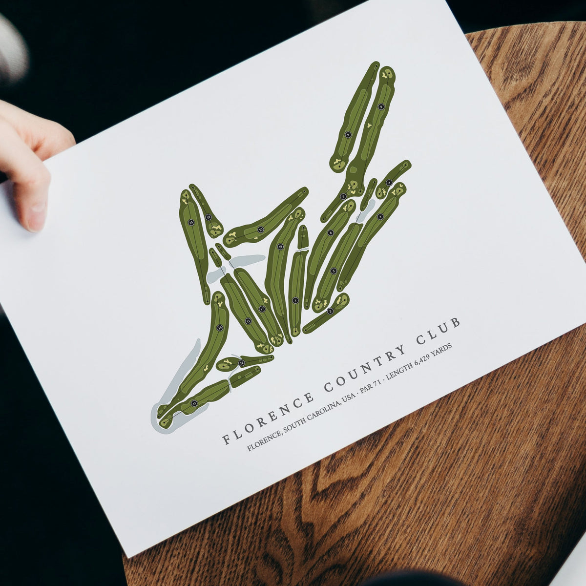 Florence Country Club | Golf Course Map