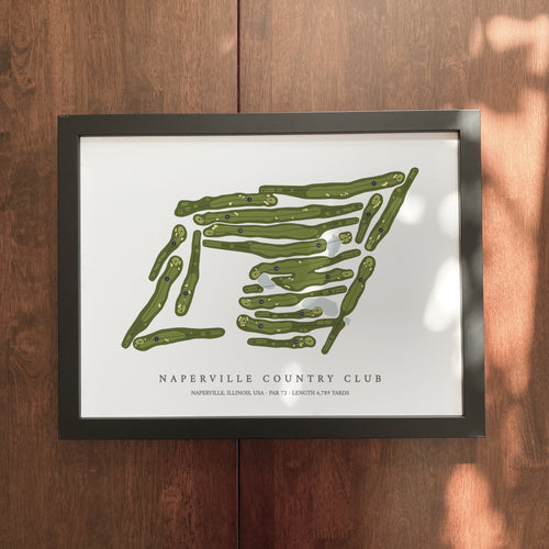 Custom Golf Course Map - Heritage Golf Course Print