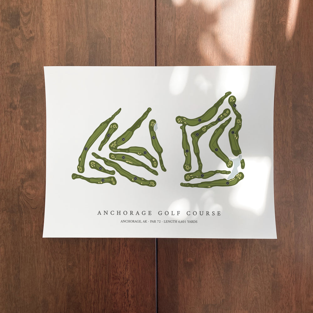 Custom Golf Course Map - Heritage Golf Course Print