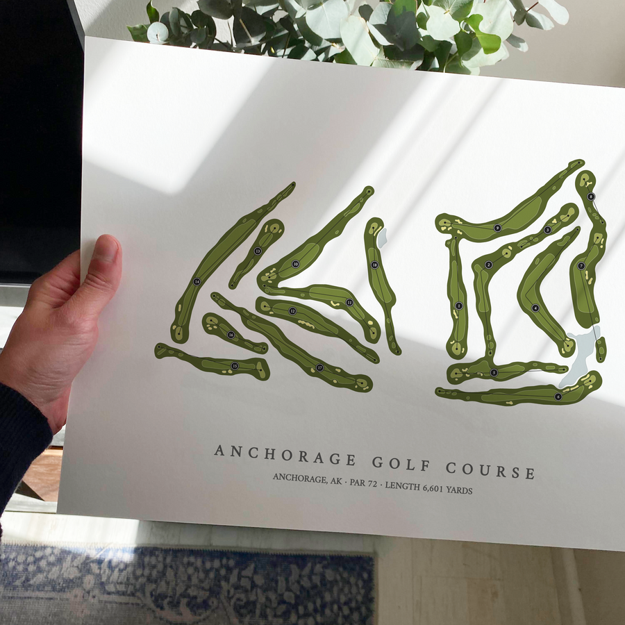 Custom Golf Course Map - Heritage Golf Course Print