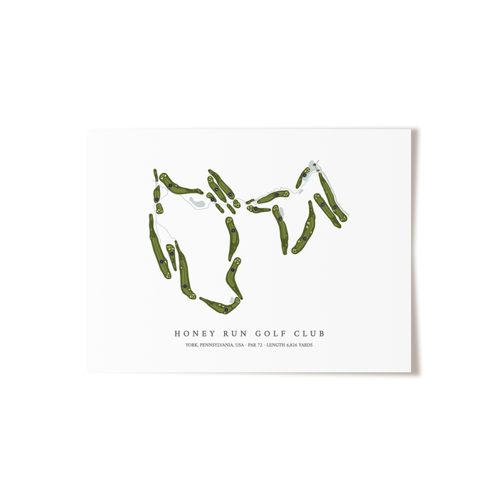 Honey Run Golf Club | Golf Course Map