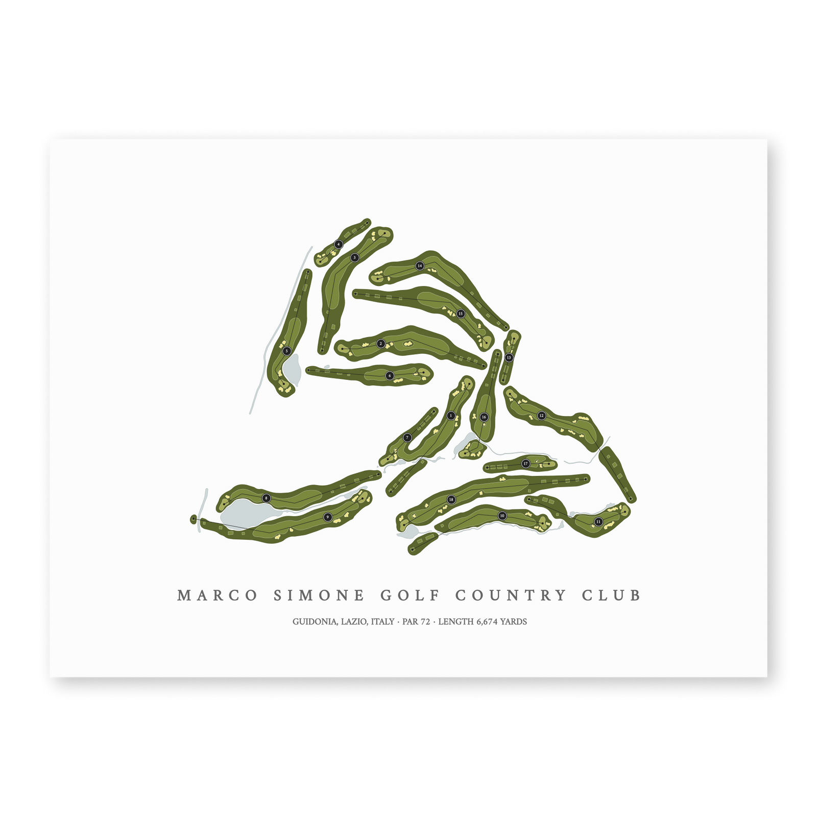 Marco Simone Golf & Country Club | Golf Course Map