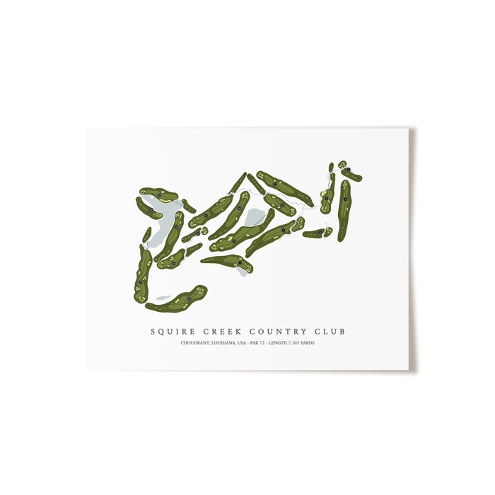 Squire Creek Country Club | Golf Course Map