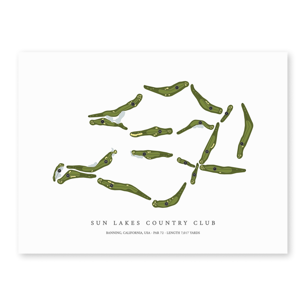 Sun Lakes Country Club | Golf Course Map