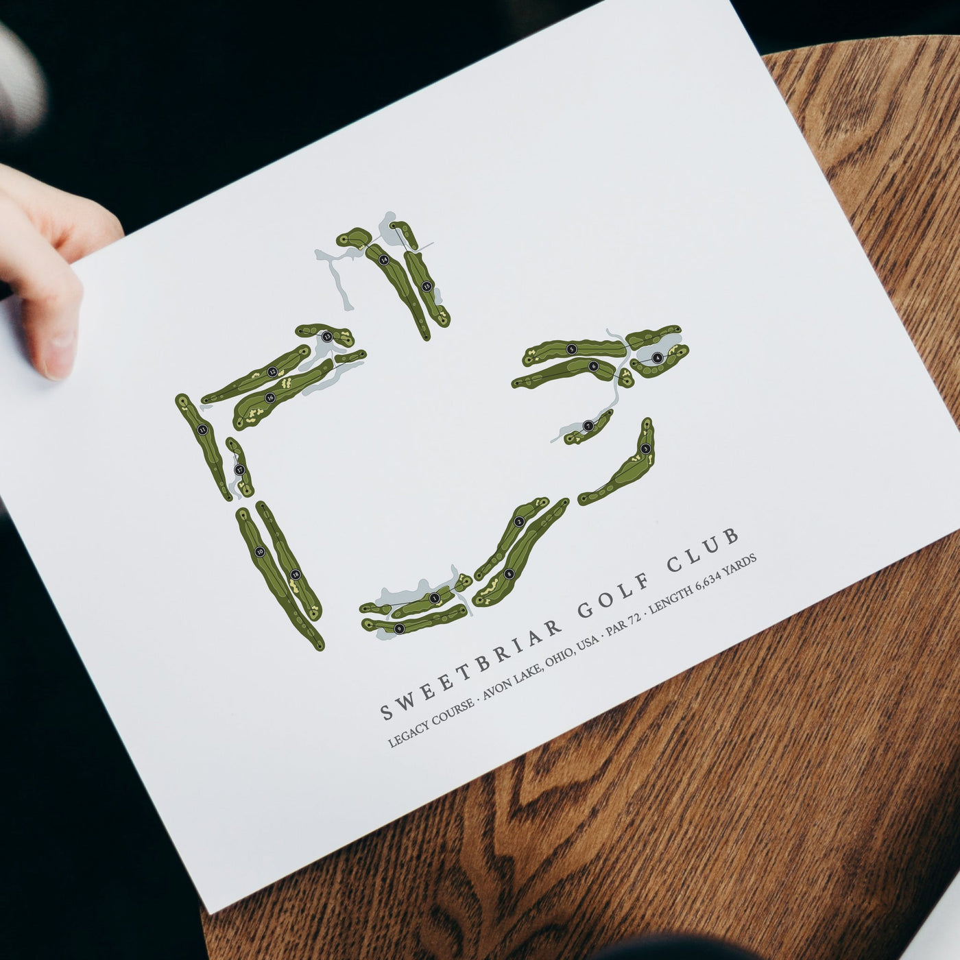 Sweetbriar Golf Club - Legacy Course | Golf Course Map