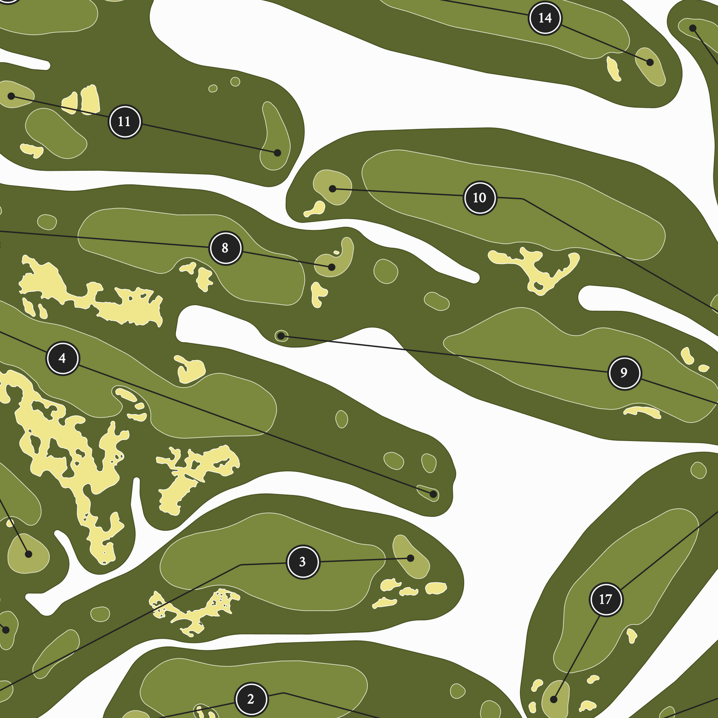 The National Golf Club - Gunnamatta Course | Golf Course Map