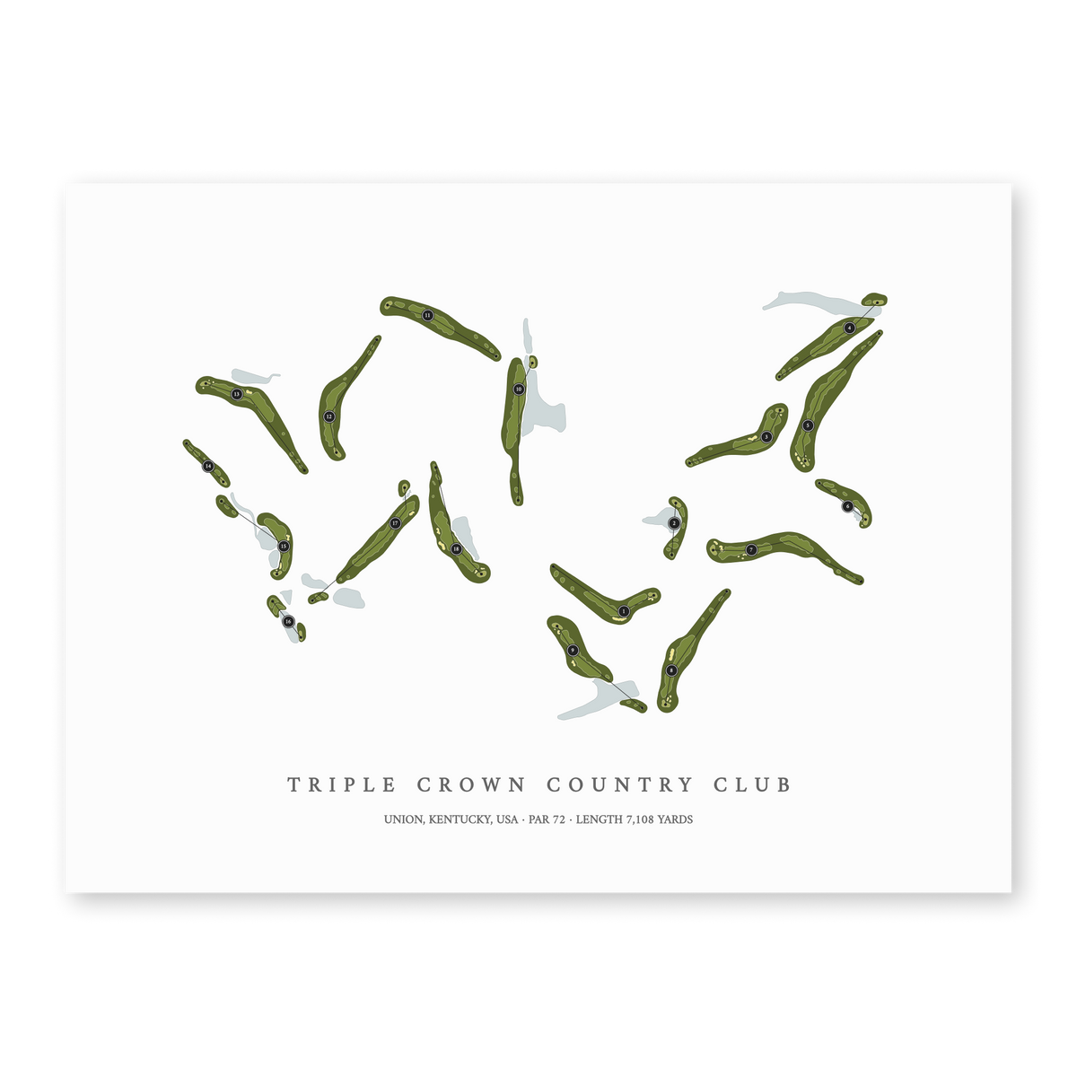 Triple Crown Country Club | Golf Course Map