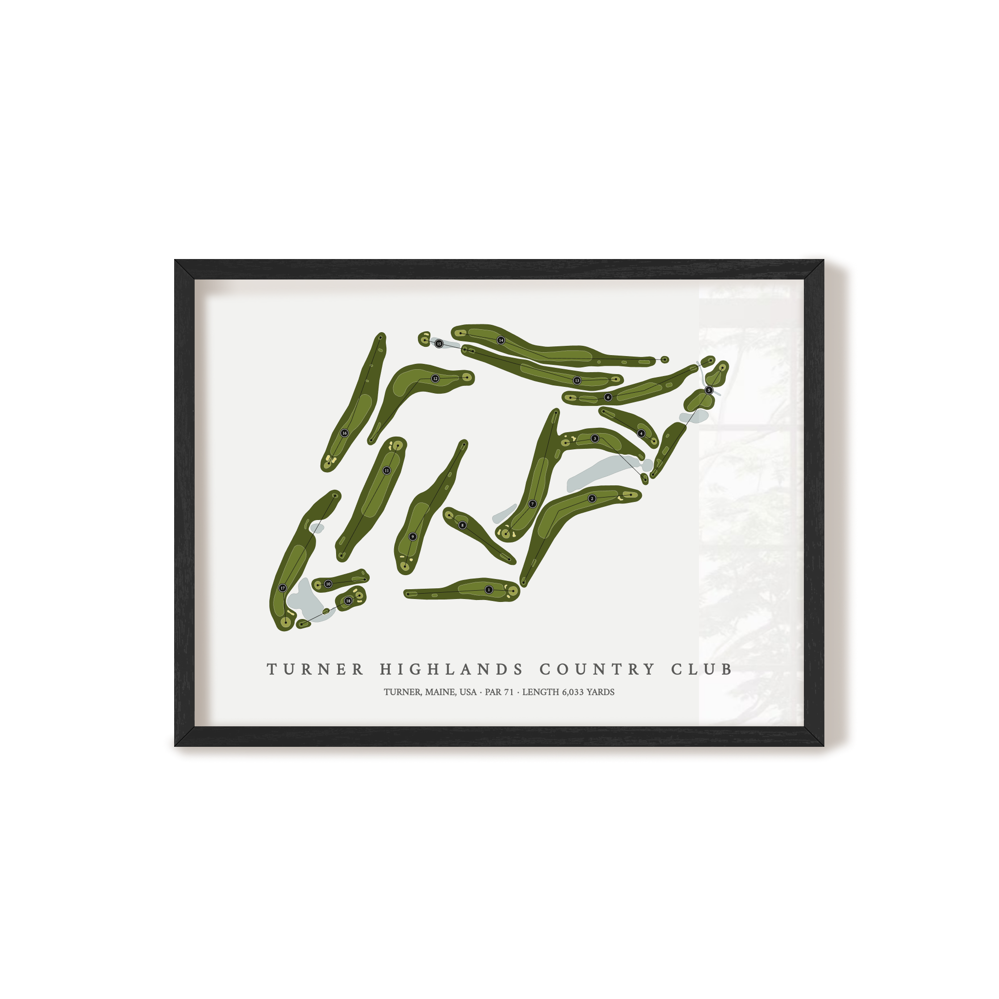 Turner Highlands Country Club | Golf Course Map