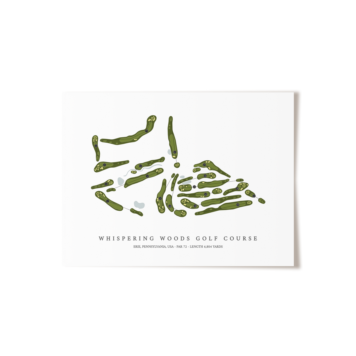 Whispering Woods Golf Course | Golf Course Map