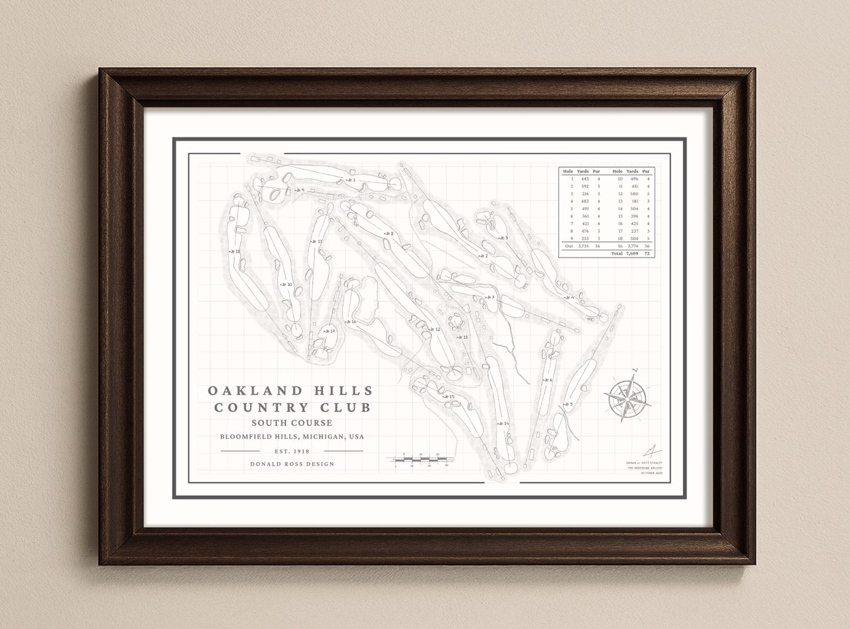 Golf Course Maps | The Greenside Gallery
